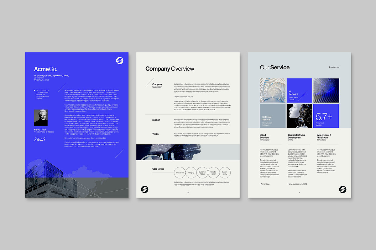 Digital Brochure Template, a Brochure Template by BrandPacks