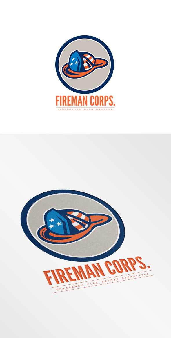 Fireman Emergency Fire Rescue Logo, a Branding & Logo Template by ...