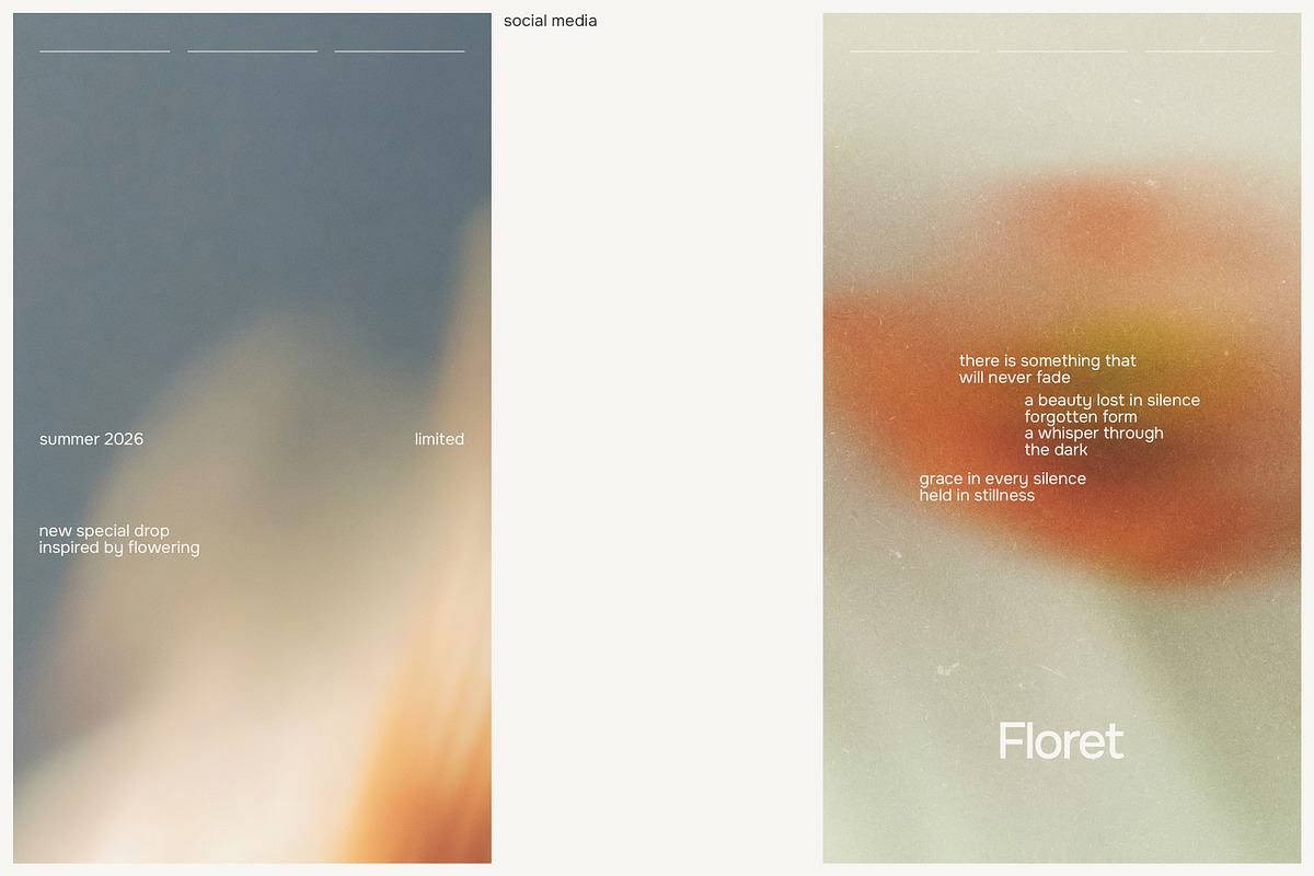FLORET Blur Flower Backgrounds