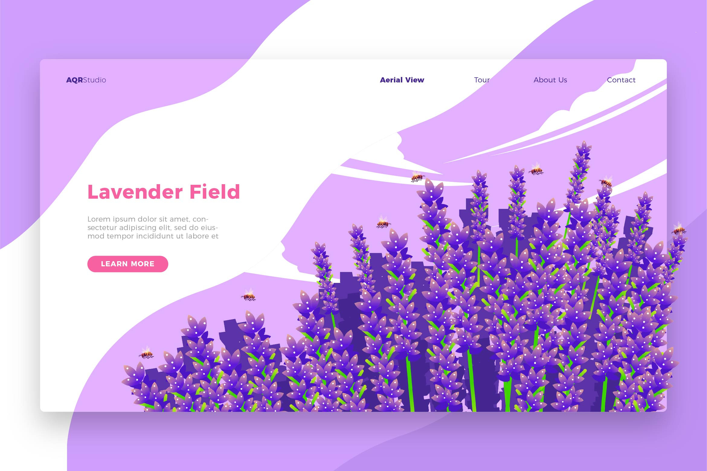 Lavender - Banner & Landing Page, a Templates & Theme by AQR Studio