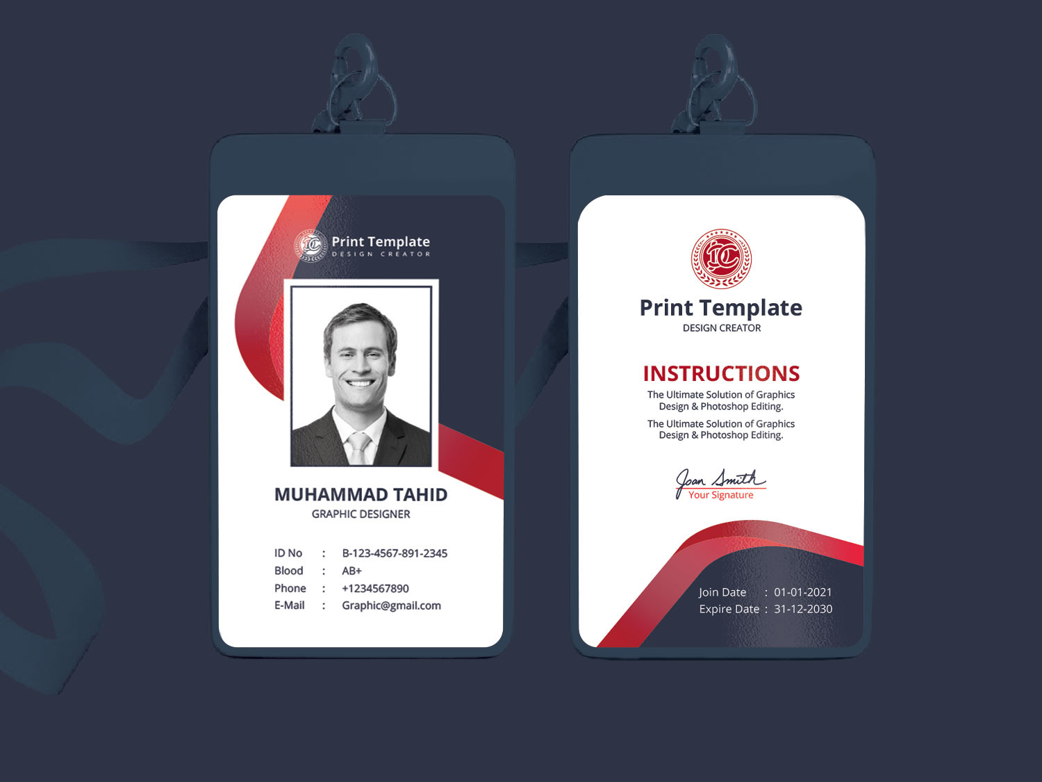 ID CARD, a Marketing Template by Design_Creator