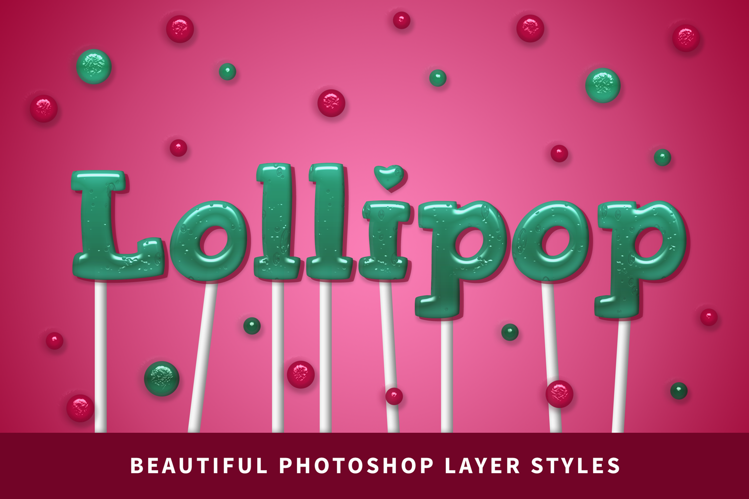 Lollipop | Photoshop Layer Styles, a Layer Style Add-On by Hues of Hodges