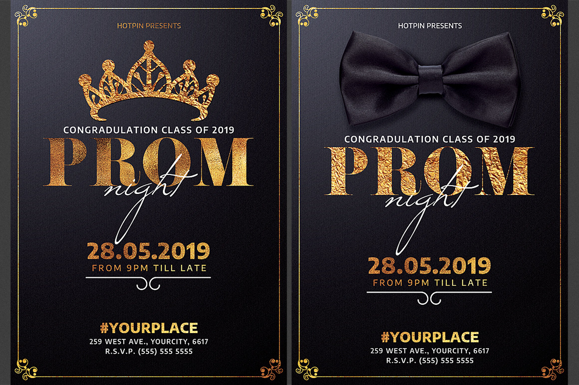 Prom Party Flyer, a Flyer Template by Hotpin