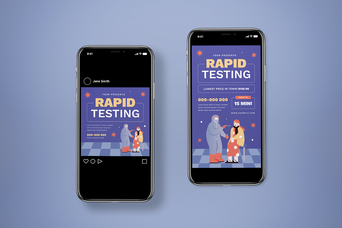 Rapid Test Flyer Set, a Flyer Template by graphicook