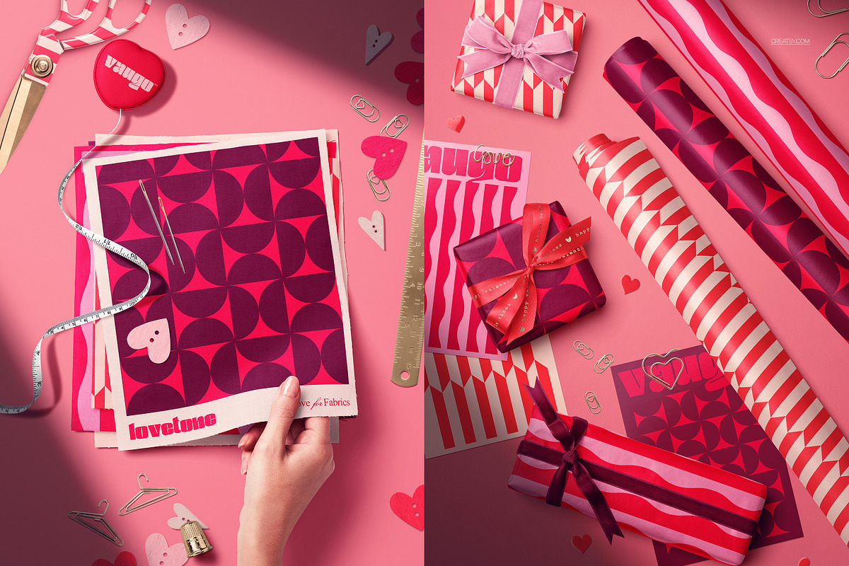 Valentine's Day Mockup Set, a Packaging Mockup by creatsy5
