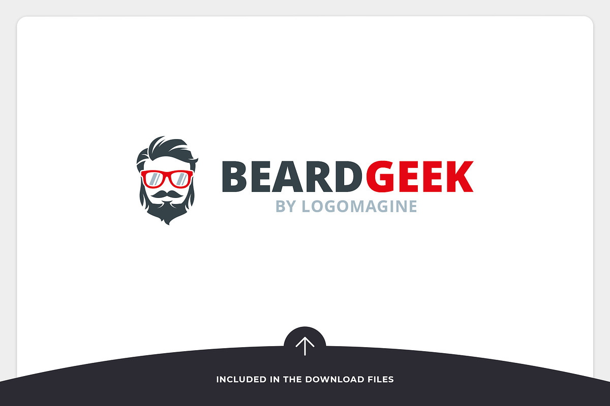 Beard Geek Logo Template, a Branding & Logo Template by LOGOMAGINE