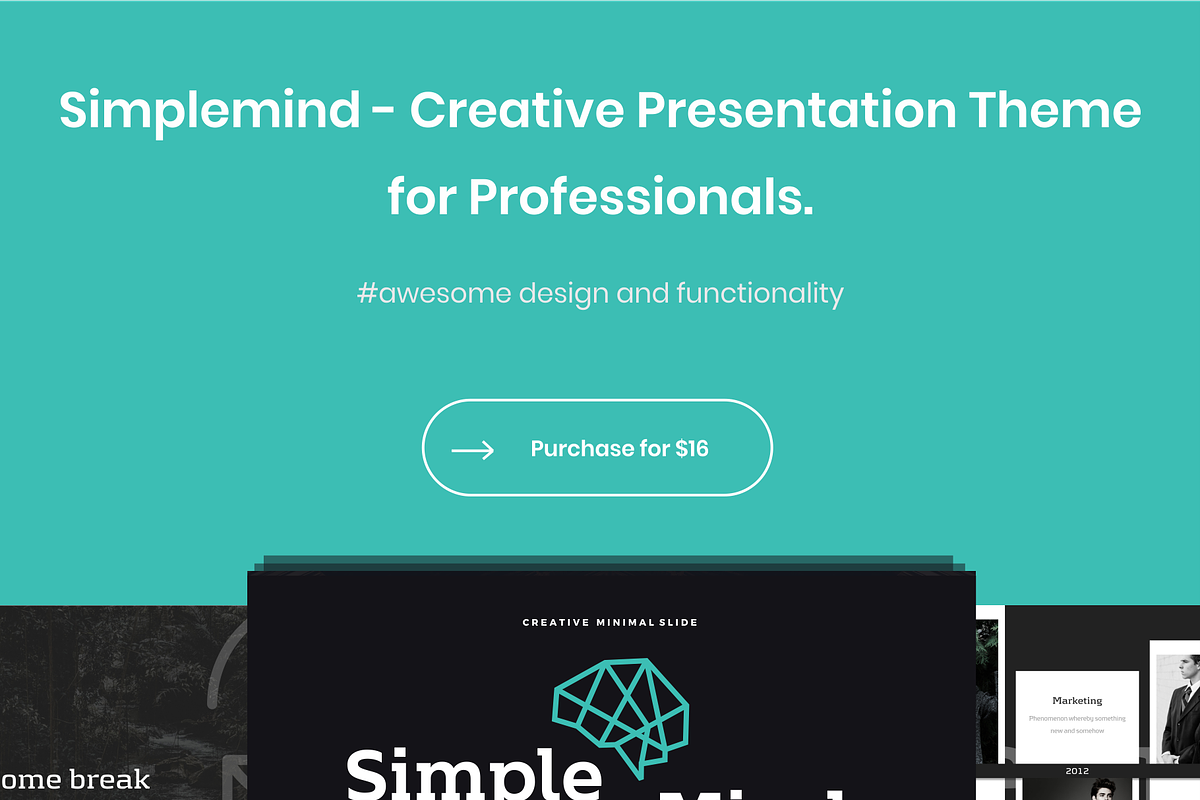 Simplemind - Powerpoint Template, a Presentation Template by Mikokit
