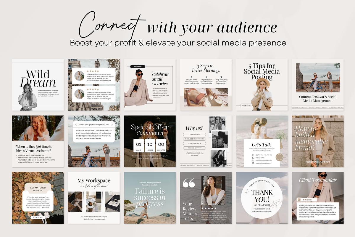 Virtual Assistant Instagram Template