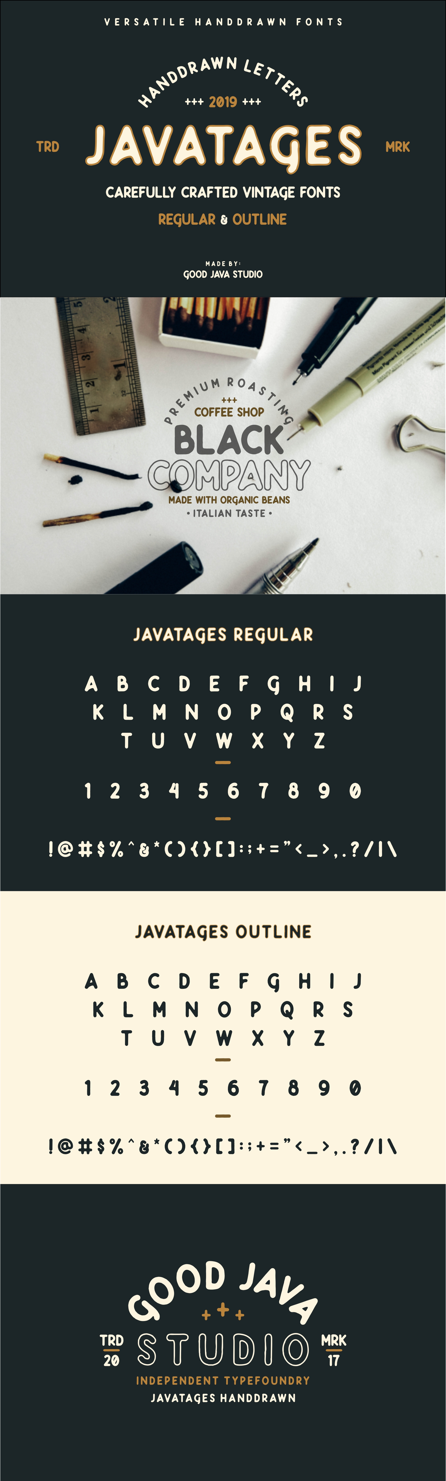 Javatages - Vintage Fonts, a Sans Serif Font by Good Java Studio ...