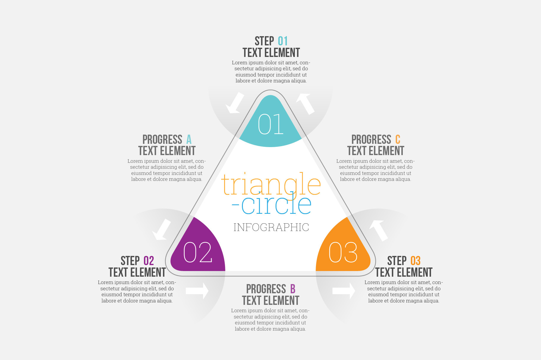 Triangle Circle Infographic, a Templates & Theme by h.utomo | Creative ...