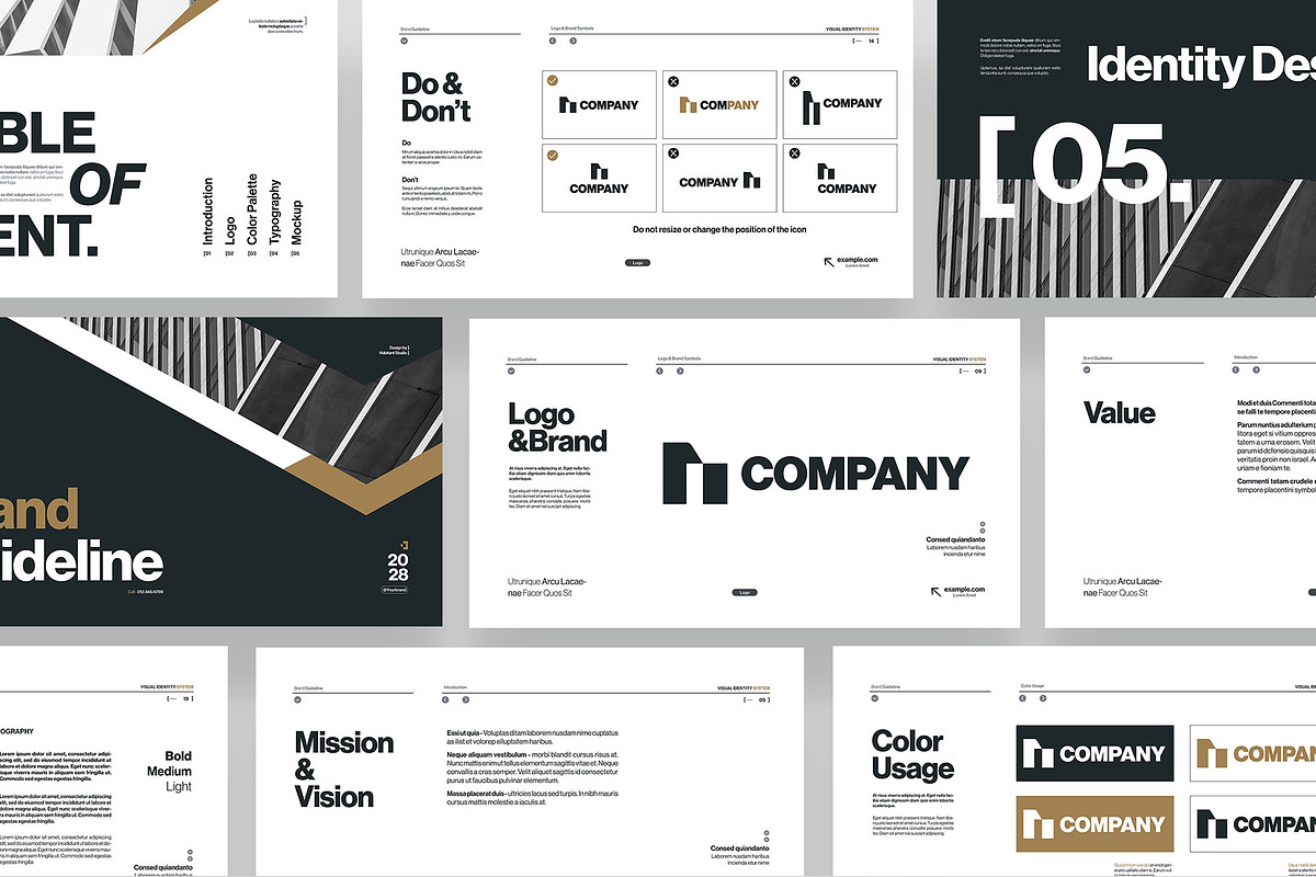 Brand Guidelines Presentation Layout, a Presentation Template by BrandPacks