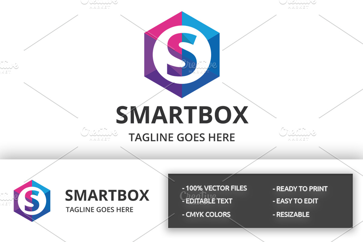 Smartbox Letter S Logo, a Branding & Logo Template by Design_Planet