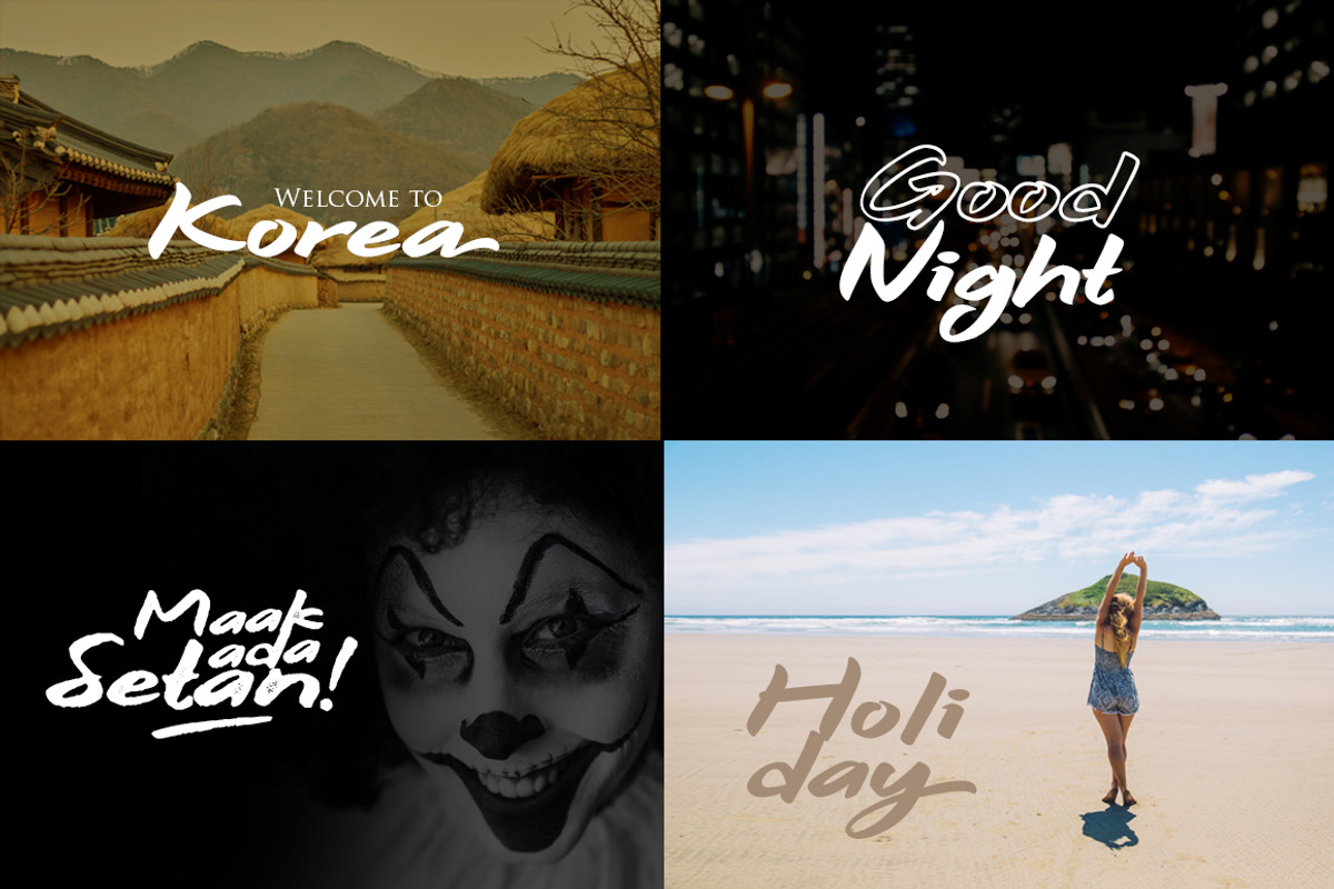 Hitam Bold 3 Font, a Font by khurasan