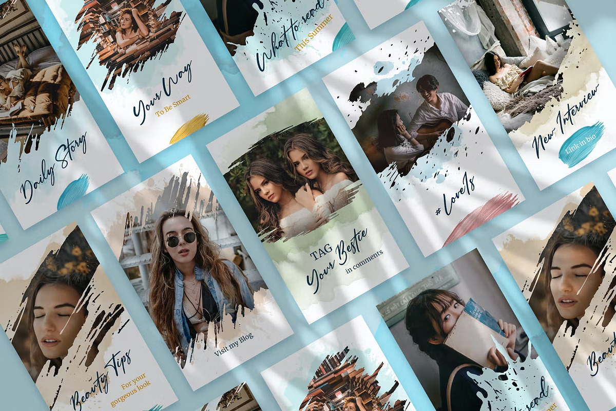 Splash Instagram Stories, a Social Media Template by Andrew Skoch Design