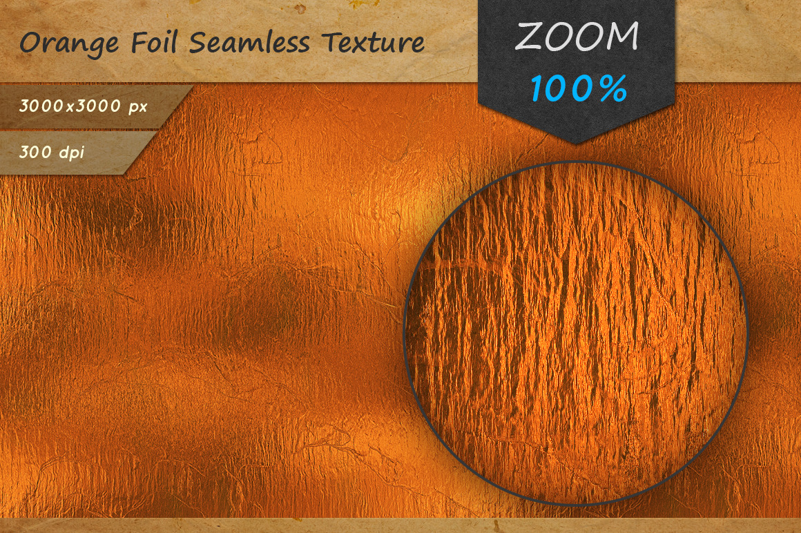 Orange Foil Tileable HD Texture, a Texture Graphic by Marabu Textures ...