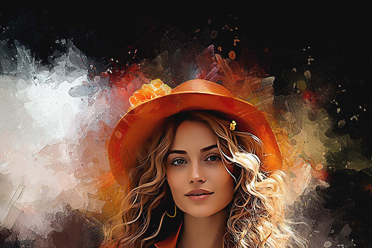 Oil Painting Canvas Photo Effect