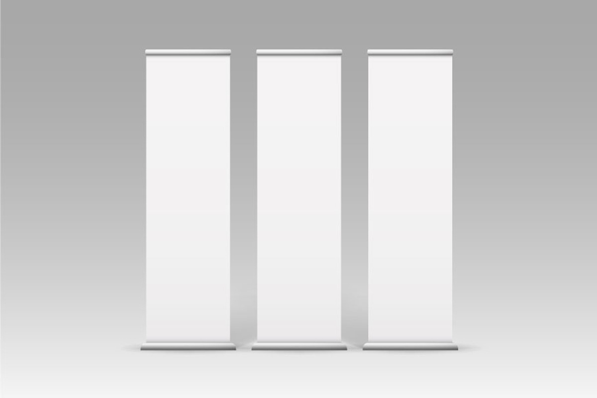 Vector Advertising Stands Set, a Print Template by Zonda