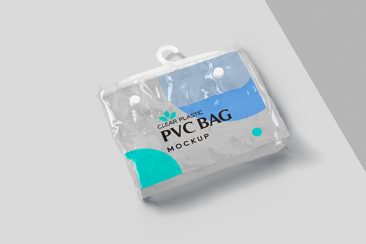 Pvc Hanger Bag Mockups, a Packaging Mockup by GfxFoundry