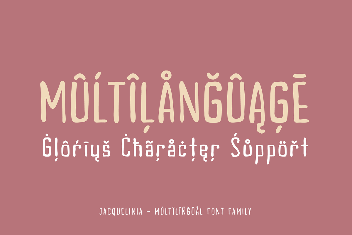 Jacquelinia Handwritten Typeface