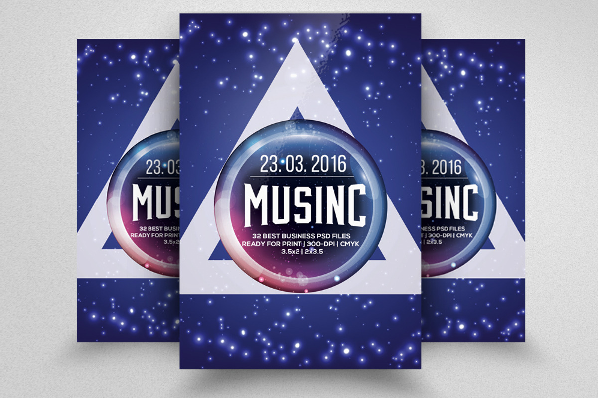 Music Party Night Flyer, a Flyer Template by Business Flyers | Creative ...