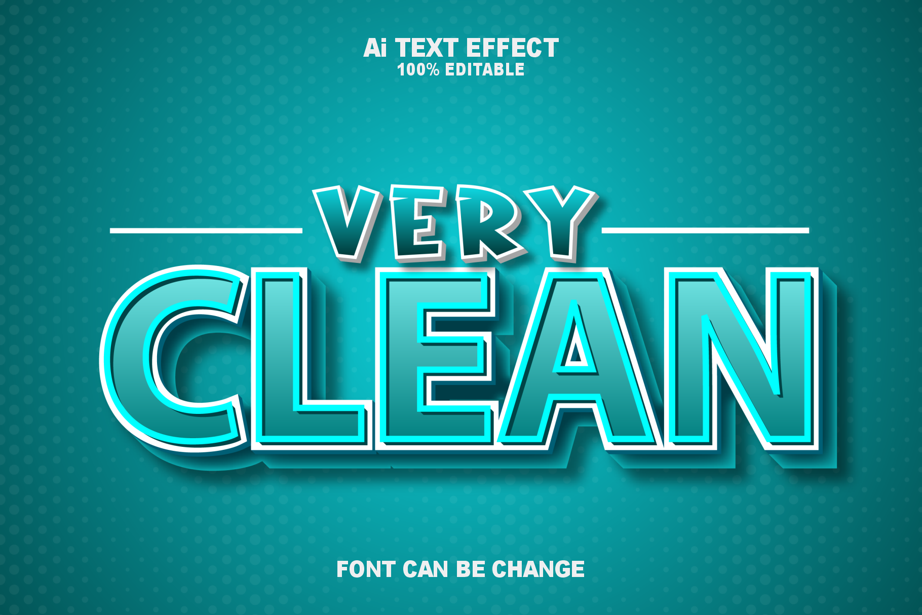 Verry Clean 3D Text Effect, a Layer Style Add-On by ModalTampang