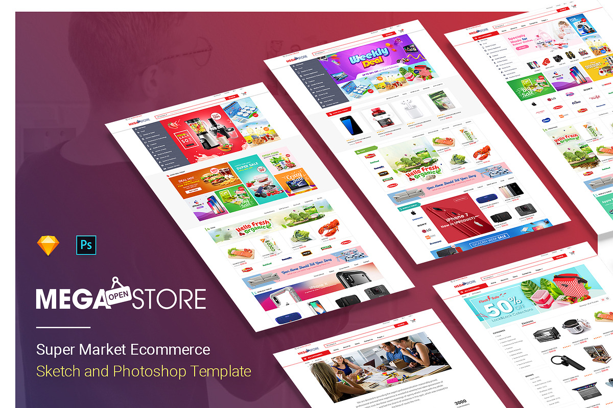 MegaStore - SuperMarket Ecommerce, a Websites & App Template by ...