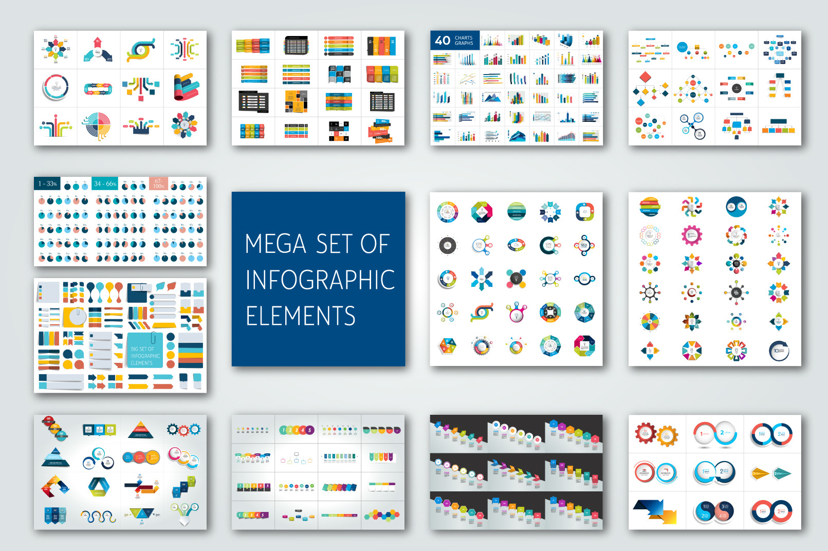 Infographic Mega Bundle, a Work Illustration by VectorAN