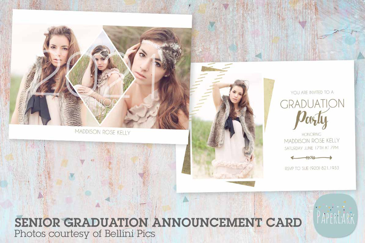 AG011 Senior Graduation Card, a Card Template by Paper Lark