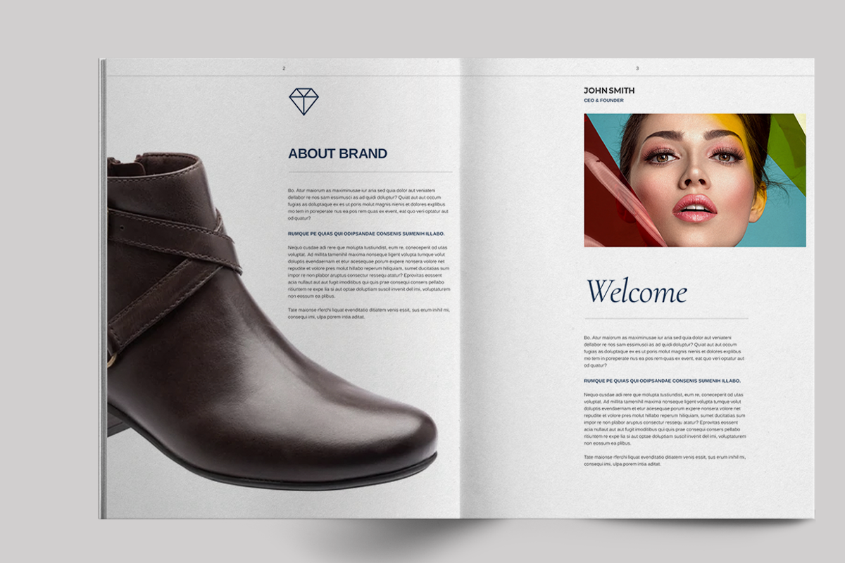 Shoe Store Catalog Layout