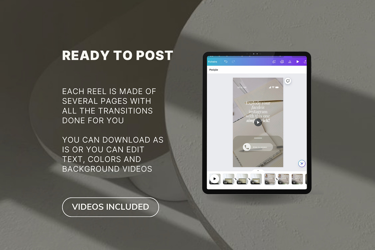 Transition video reels canva, a Social Media Template by Studio Suvelle