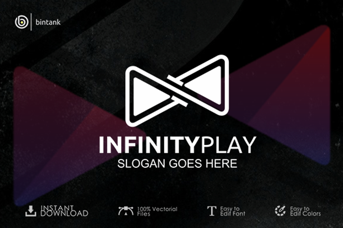 Infinity Play Logo, a Branding & Logo Template by Bintank Studio