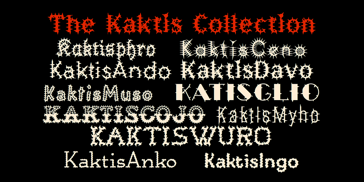 Kaktis, a Handwritten Font by Ingrimayne Type