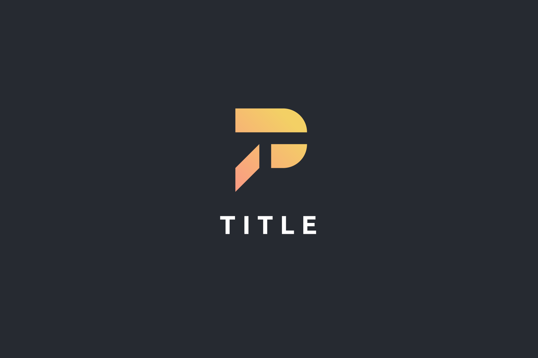 P Logo, a Branding & Logo Template by baqoos