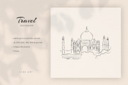 Travel #16. Line Art Illustration | Illustrations ~ Creative Market
