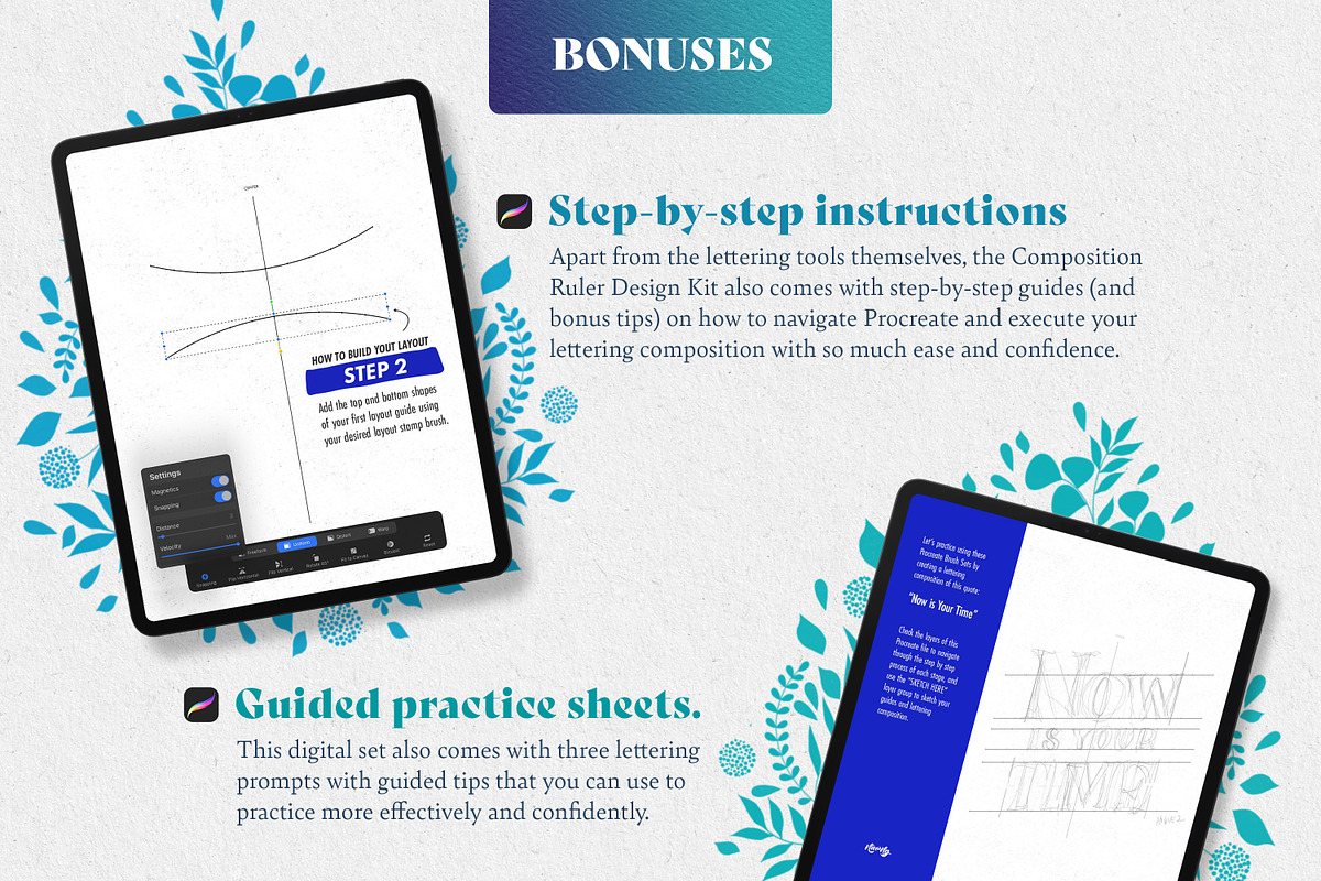 Composition Ruler Design Kit Procreate | Creative Market