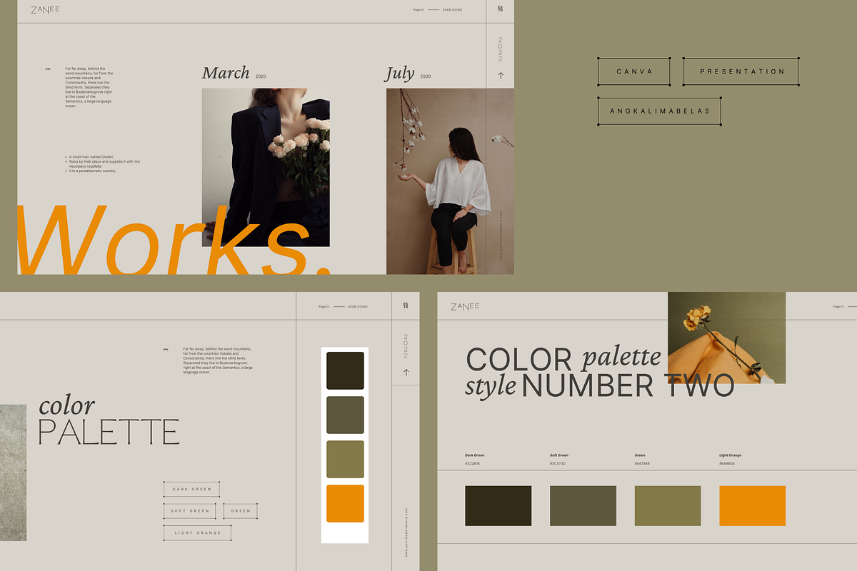 Zanee Presentation Template, a Presentation Template by Angkalimabelas