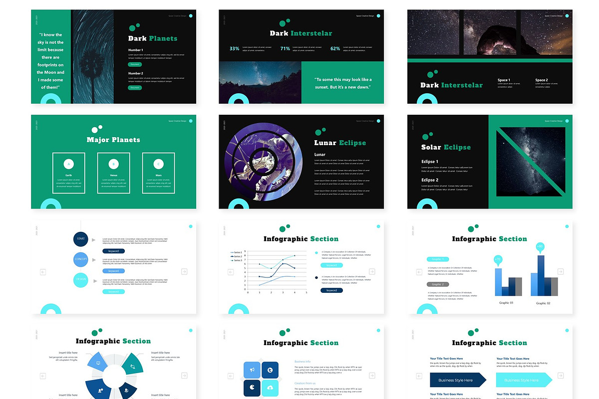 Andromeda - Presentation Template, a Presentation Template by AQR Studio