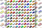 Cars Game Icons Isometric Vehicles | Object Illustrations ~ Creative Market