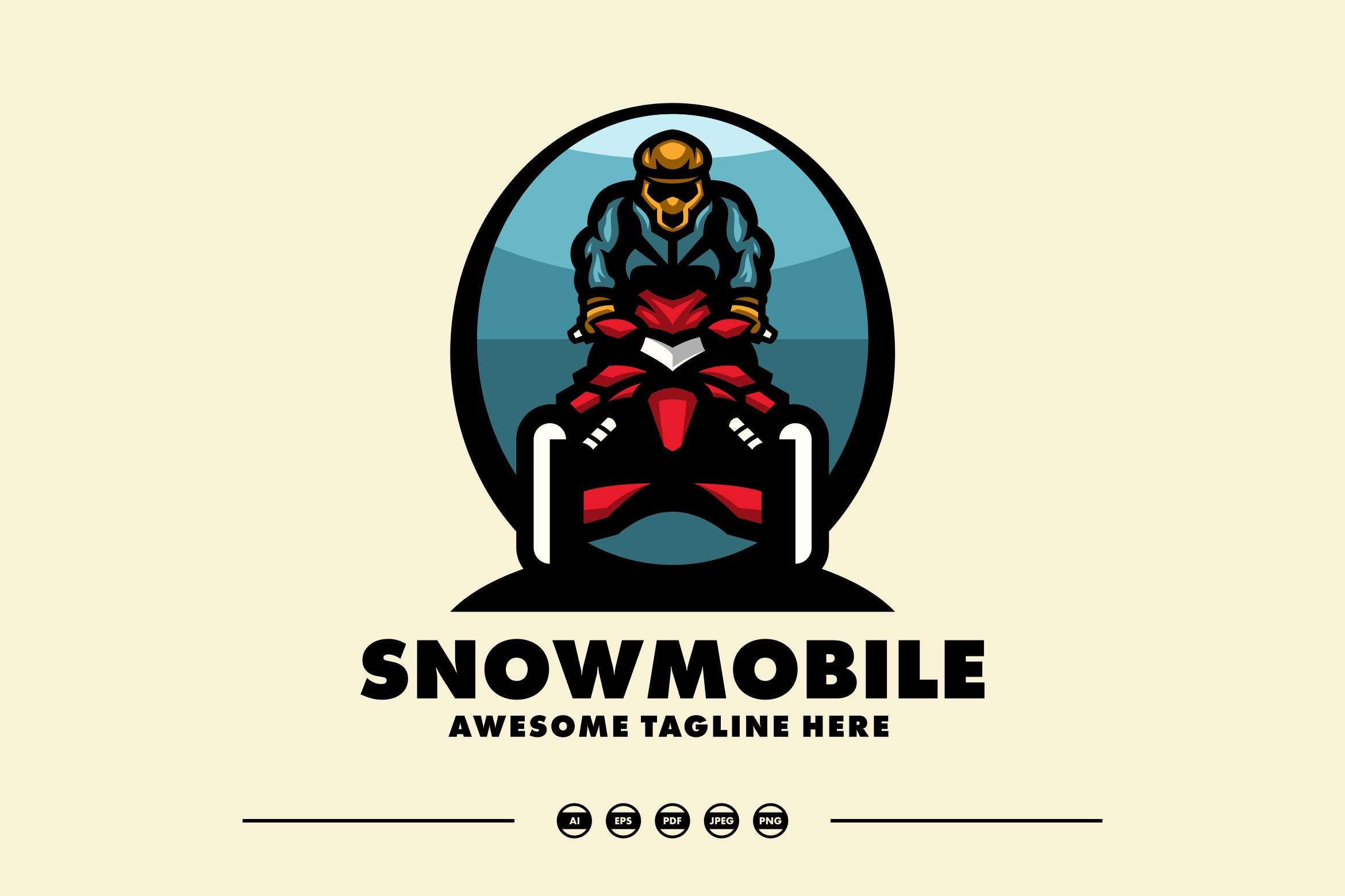 Snowmobile Sport Logo Illustration, a Branding & Logo Template by EndR_ID