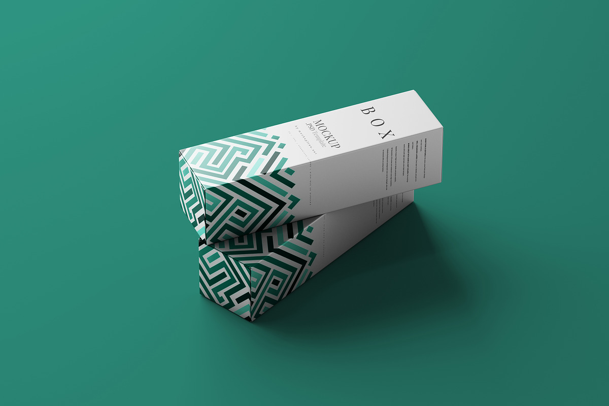 Slim Tall Box Mockups, a Packaging Mockup by MockupFree.Net