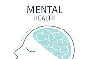 Mental health and a healthy mind | Background Graphics ~ Creative Market