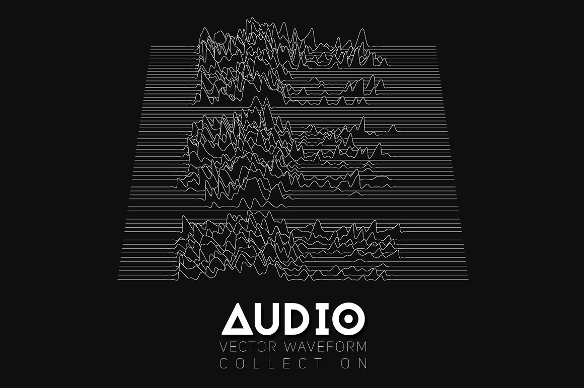18 Audio Waveforms, an Object Graphic by GarryKillian