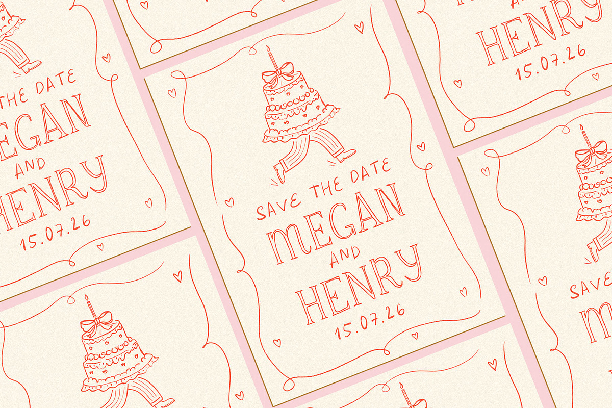 Cocktail Night Festive Hand-drawn Font