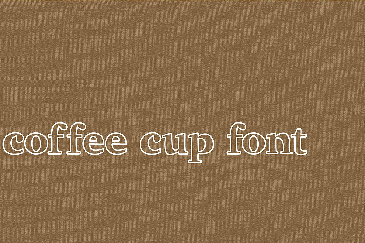 The Coffee Cup Font Bundle