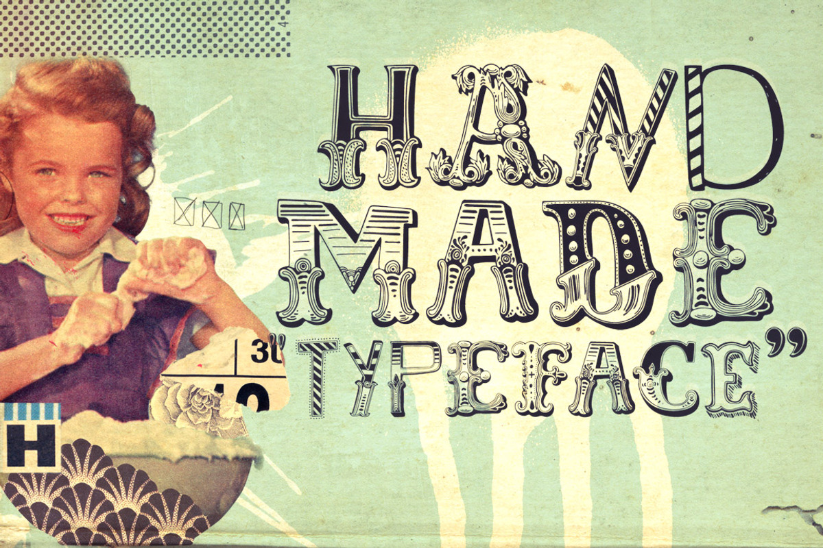 Handmade, a Font by Misprinted Type