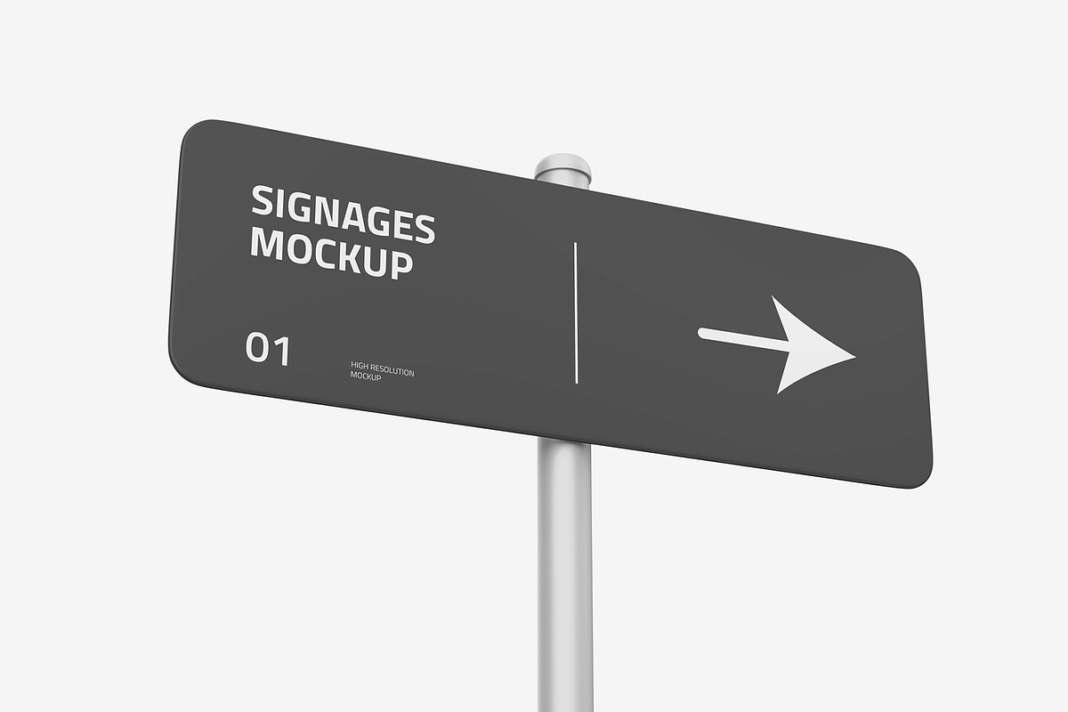 Directional Signages Mockup PSD