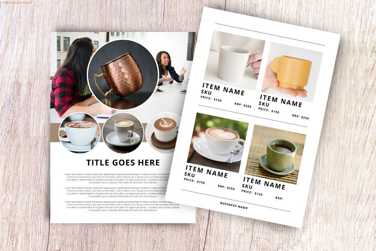 Editable Wholesale Line Sheet, a Flyer Template by iloveTemplate