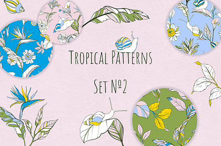 Seamless Palm Tree Patterns | Graphic Patterns ~ Creative Market