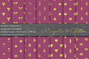 Magenta Glitter Digital Papers | Graphic Patterns ~ Creative Market