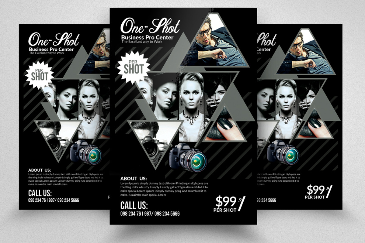 Photography PSD Flyer Template, a Flyer Template by Design Up